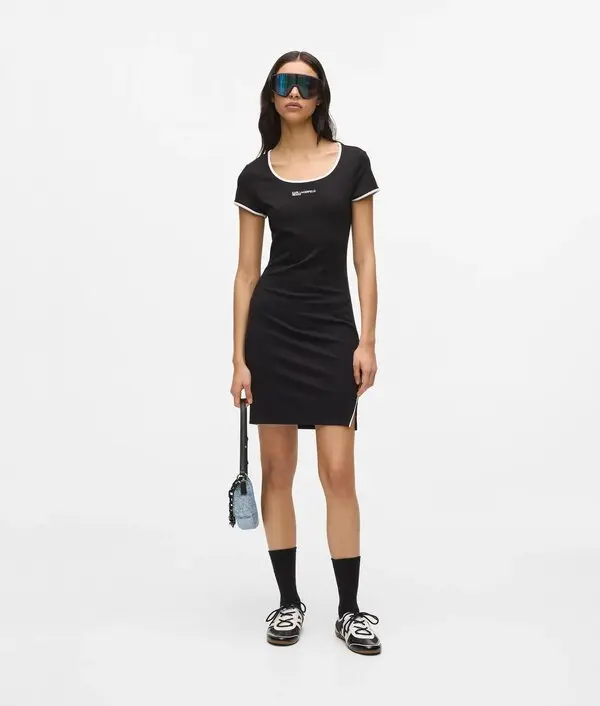 KL JEANS Jeans Fitted Mini Dress With Contrasting Piping