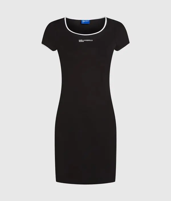 KL JEANS Jeans Fitted Mini Dress With Contrasting Piping