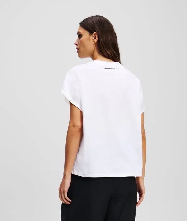 Karl Lagerfeld Ikon Choupette Organic Cotton T-shirt