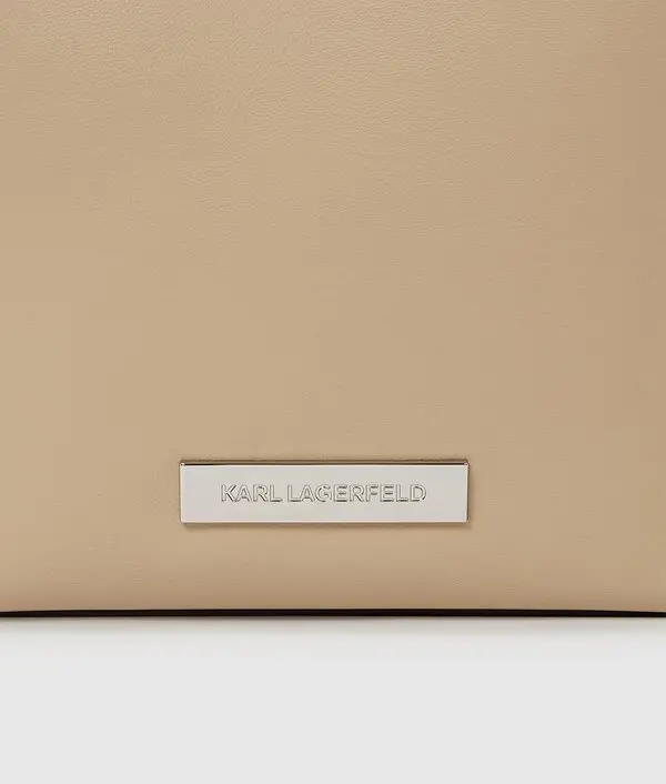 Karl Lagerfeld Ikon Smooth Bucket Bag - Safari
