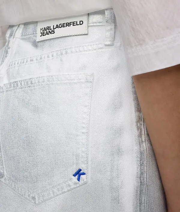 KL JEANS Jeans Metallic Coated Mini Skirt