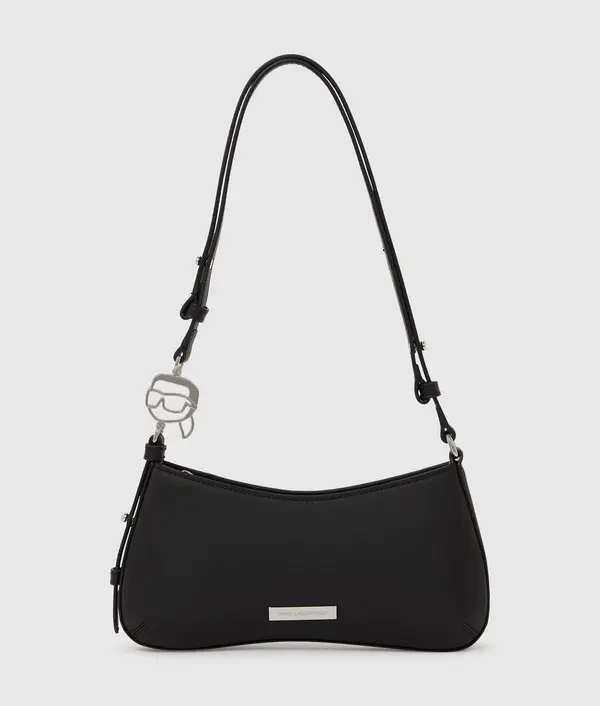 Karl Lagerfeld Ikon Smooth Mini Shoulder Bag - Black