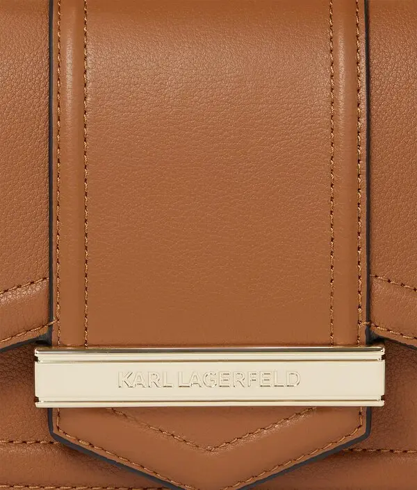 Karl Lagerfeld K/nova Small Crossbody Bag - Dark Tan