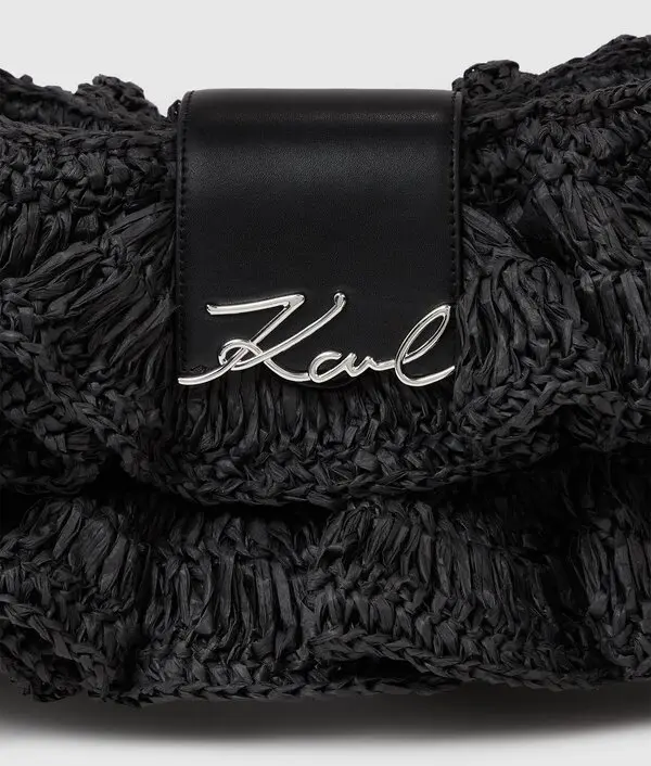 Karl Lagerfeld K/signature Ruffle Shoulder Bag