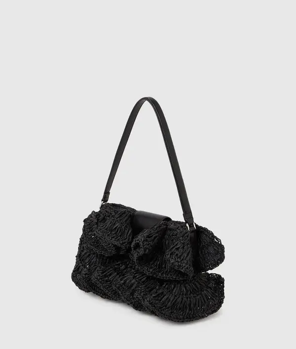 Karl Lagerfeld K/signature Ruffle Shoulder Bag