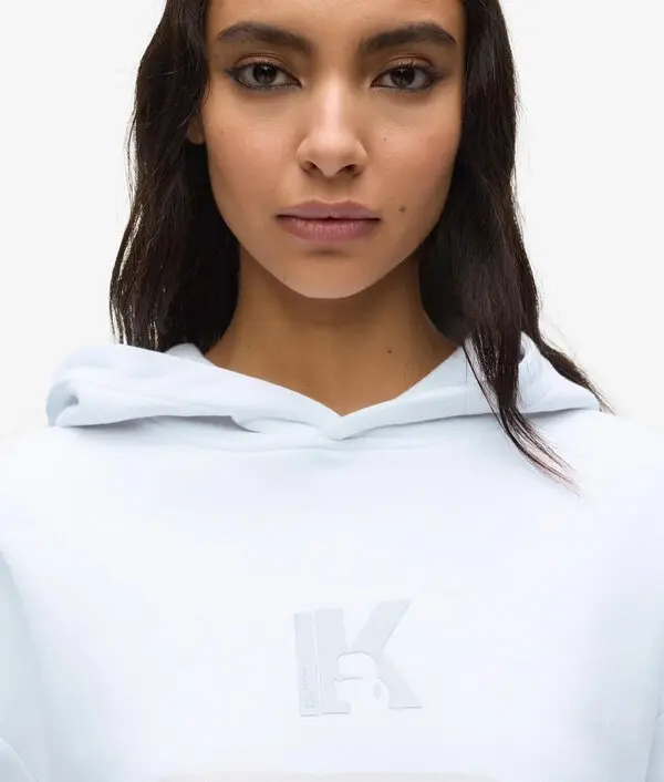 KL JEANS Jeans Regular Fit K Logo Hoodie - White
