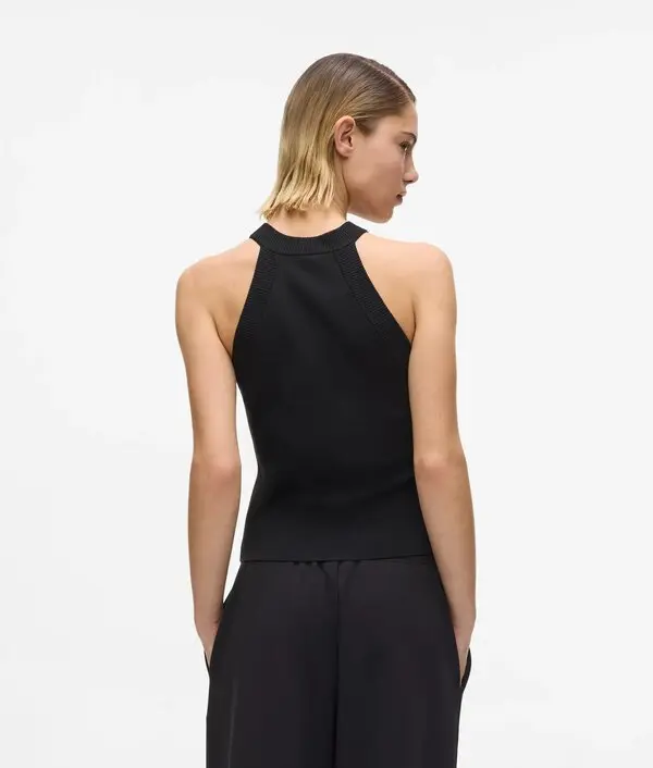 KL JEANS Jeans Ribbed Racer Tank Top - Black