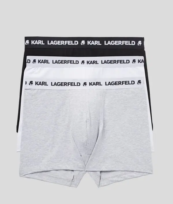 Karl Lagerfeld Logo Monochrome Trunks – 3-pack - Multi