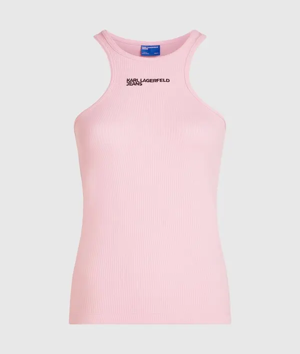 KL JEANS Jeans Ribbed Logo Racerback Tank Top - Fairytale