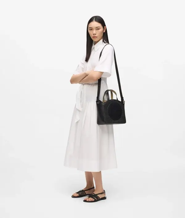 Karl Lagerfeld K/circle Small Mesh Tote Bag - Black