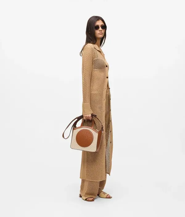 Karl Lagerfeld K/circle Small Mesh Tote Bag - Natural-tan