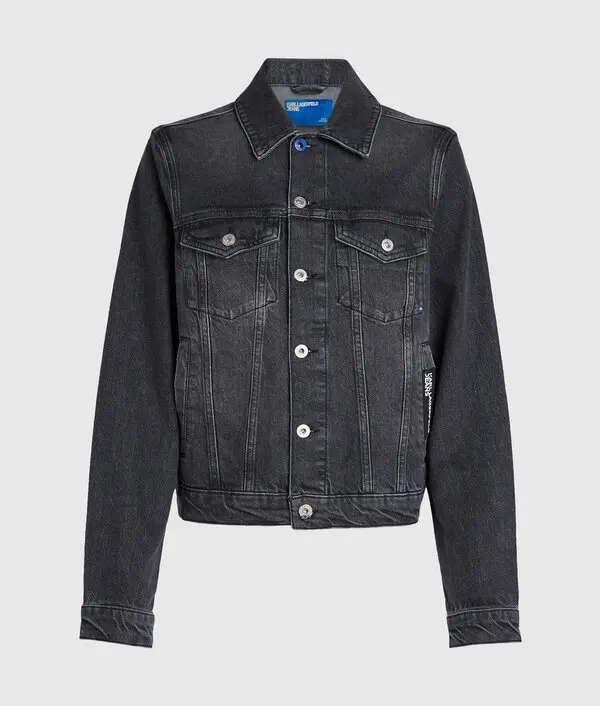 KL JEANS Grey Cotton Denim Jacket