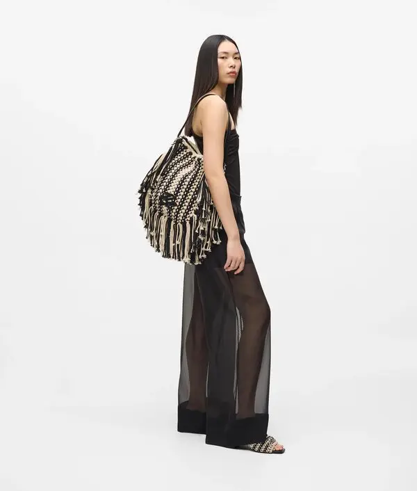 Karl Lagerfeld K/autograph Fringe Shoulder Bag