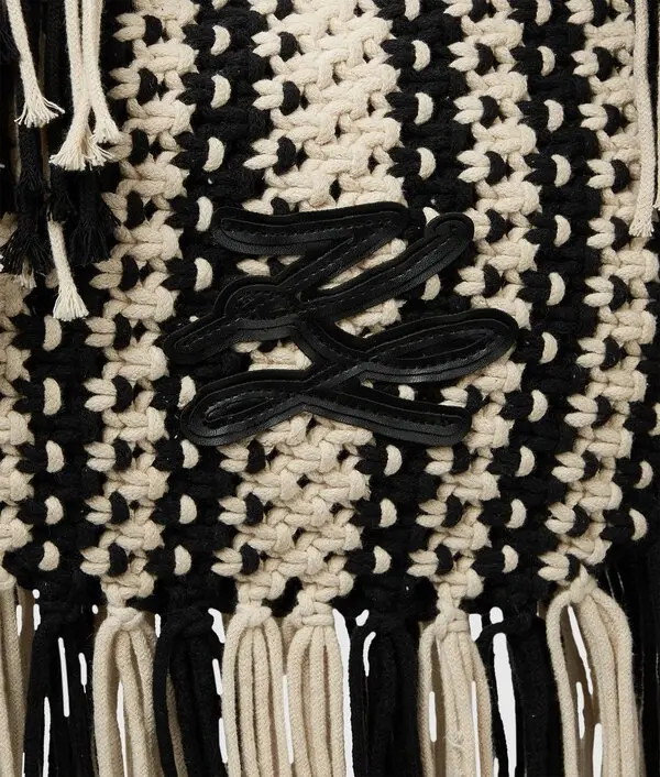 Karl Lagerfeld K/autograph Fringe Shoulder Bag