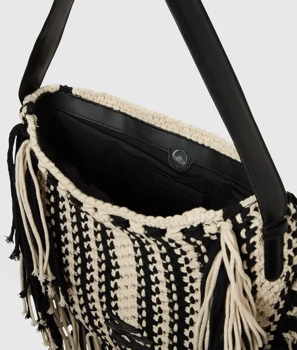 Karl Lagerfeld K/autograph Fringe Shoulder Bag