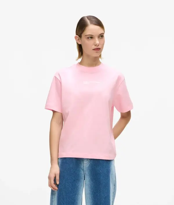 KL JEANS Jeans Regular-fit Organic Cotton T-shirt With Logo Detail - Fairytale