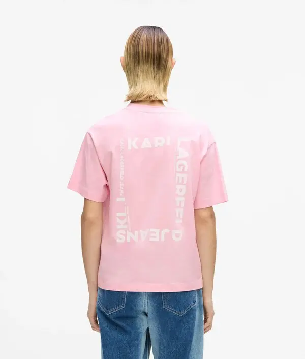 KL JEANS Jeans Regular-fit Organic Cotton T-shirt With Logo Detail - Fairytale