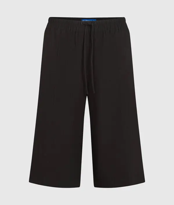 KL JEANS Jeans Linen Blend Bermuda Shorts - Black