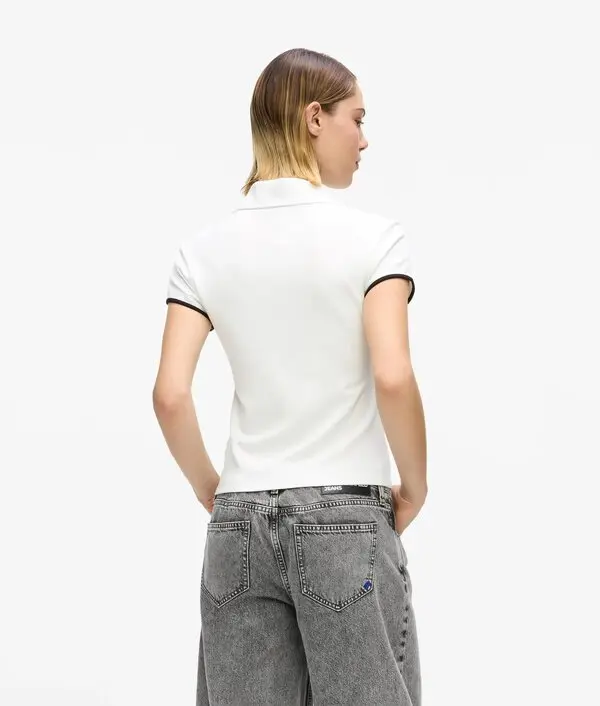 KL JEANS Slim Contrast Piping Polo Shirt