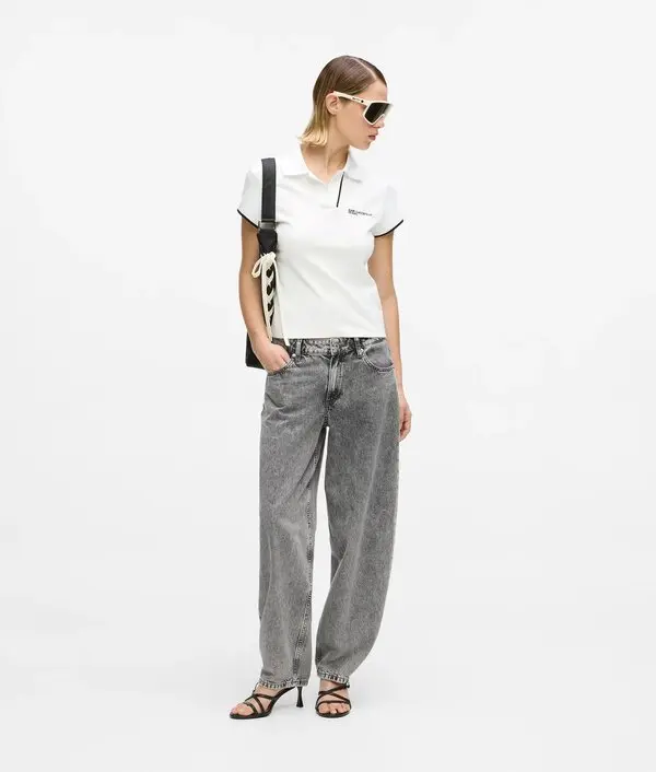 KL JEANS Slim Contrast Piping Polo Shirt