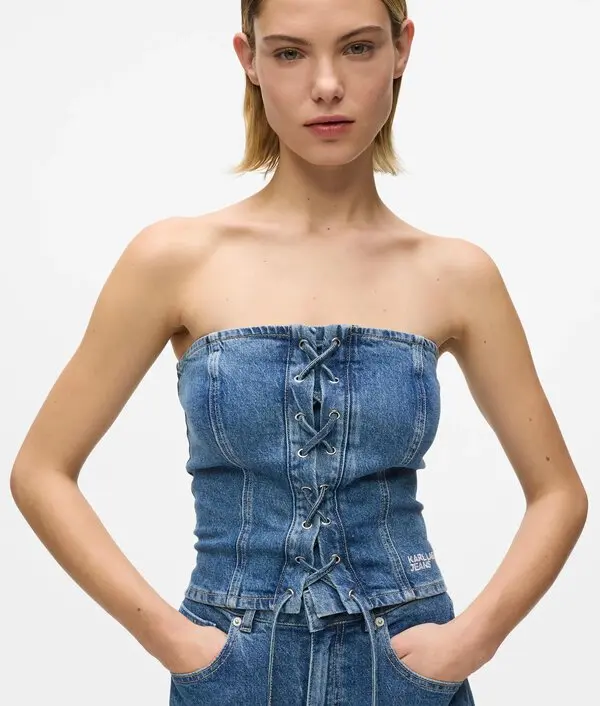 KL JEANS Jeans Denim Lace-up Bustier