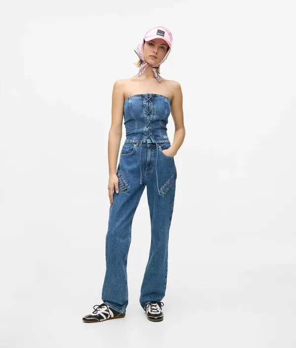 KL JEANS Jeans Denim Lace-up Bustier