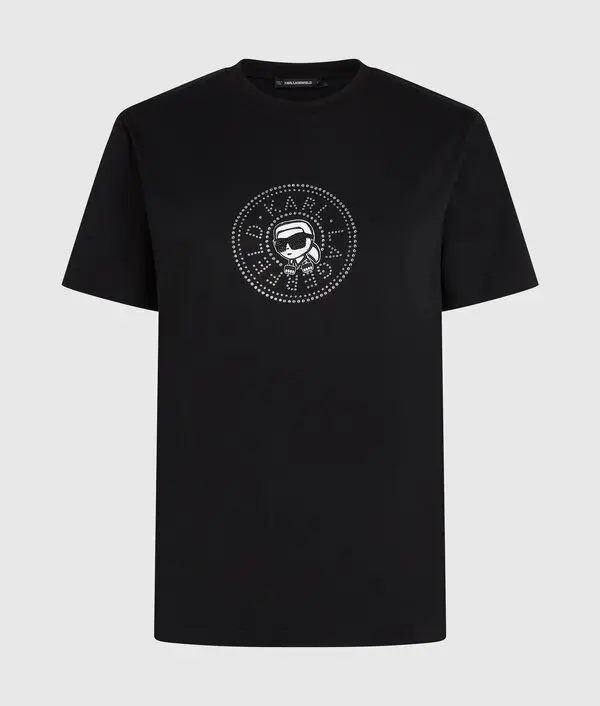 Karl Lagerfeld Ikon Logo T-shirt - Black