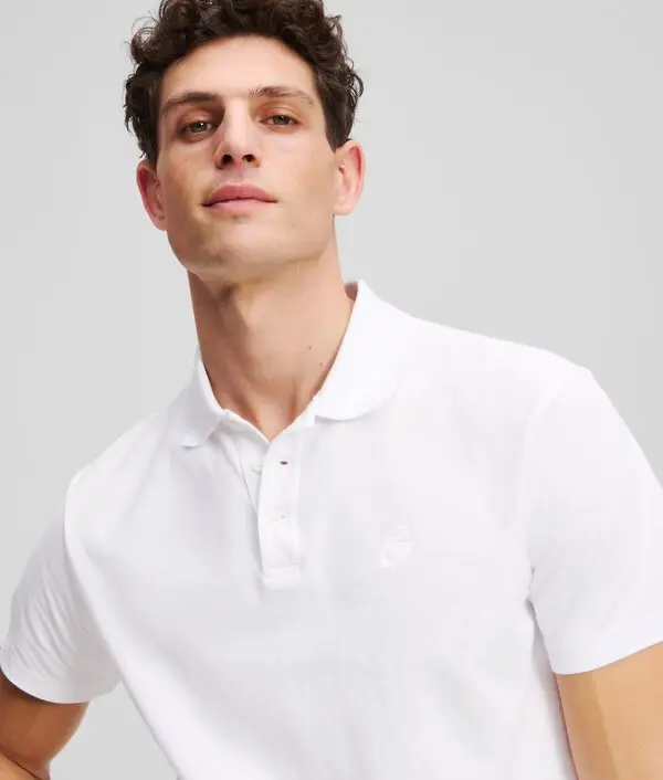 Karl Lagerfeld Kameo Polo Shirt - White