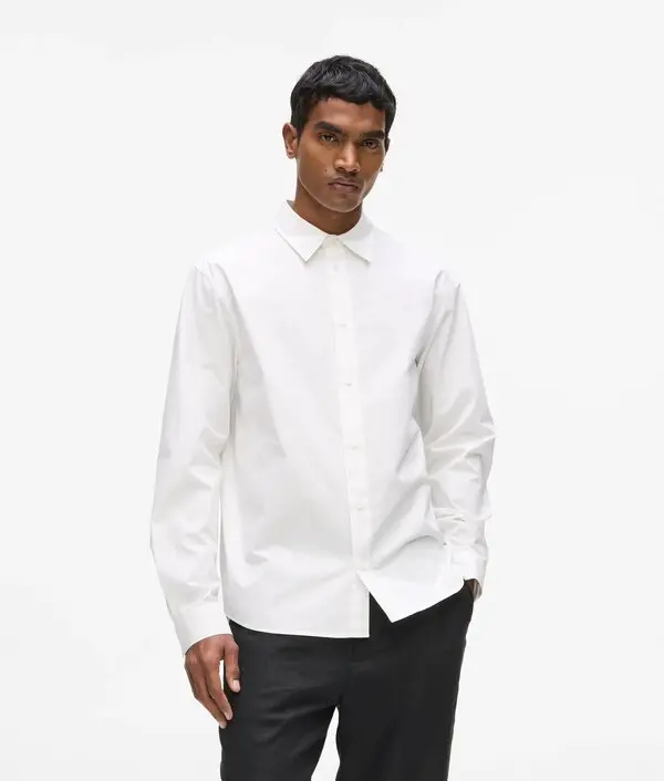 Karl Lagerfeld Kameo Classic Cotton Shirt - White