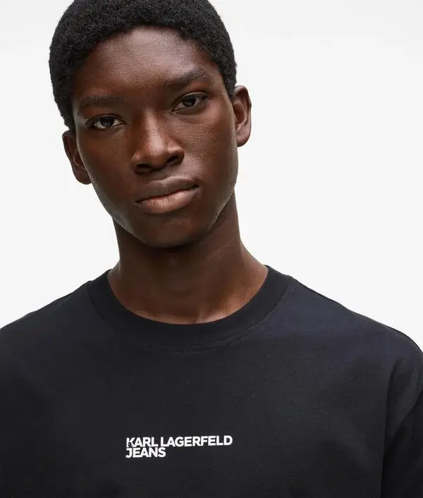 KL JEANS Frame Logo Regular T-shirt - Black