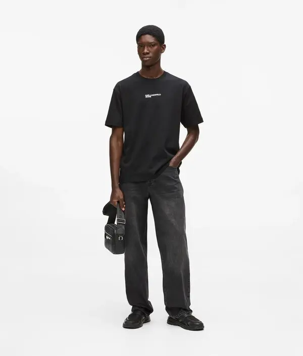 KL JEANS Frame Logo Regular T-shirt - Black