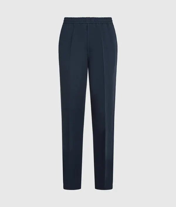 Karl Lagerfeld Linen-blend Suit Pants - Peacoat