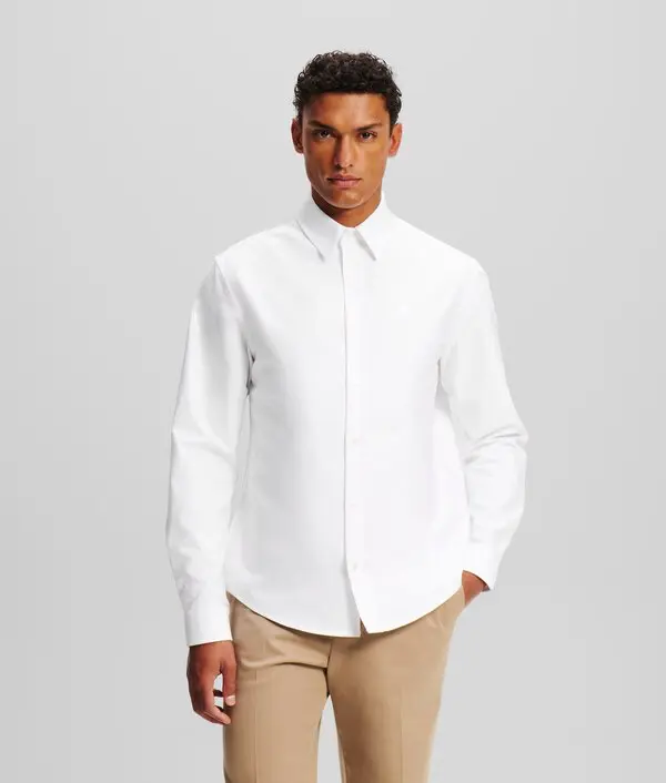 Karl Lagerfeld Kameo Oxford Shirt - White