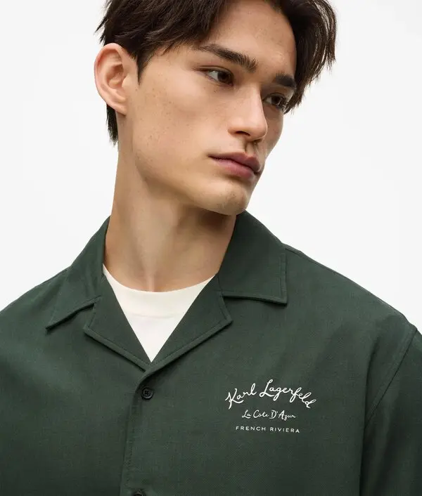 Karl Lagerfeld Short-sleeved Côte D'azur Shirt