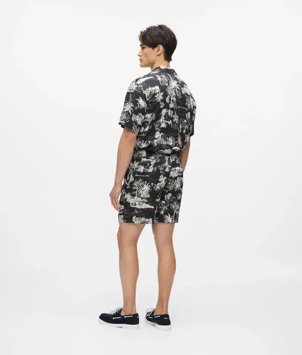 Karl Lagerfeld All-over Print Tropical Shorts
