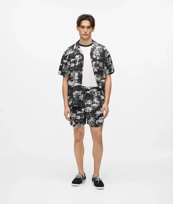 Karl Lagerfeld All-over Print Tropical Shorts