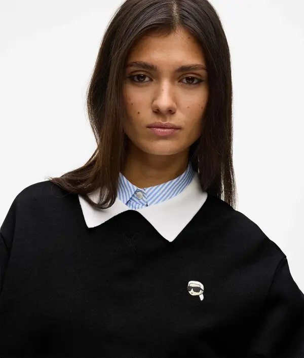 Karl Lagerfeld Ikon Collar Sweatshirt