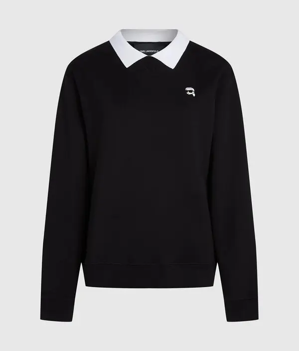 Karl Lagerfeld Ikon Collar Sweatshirt