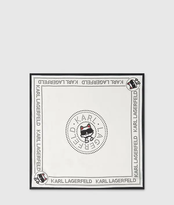 Karl Lagerfeld Ikon Circle Choupette Scarf - Pristine