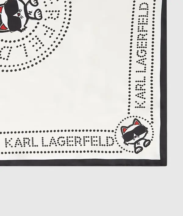 Karl Lagerfeld Ikon Circle Choupette Scarf