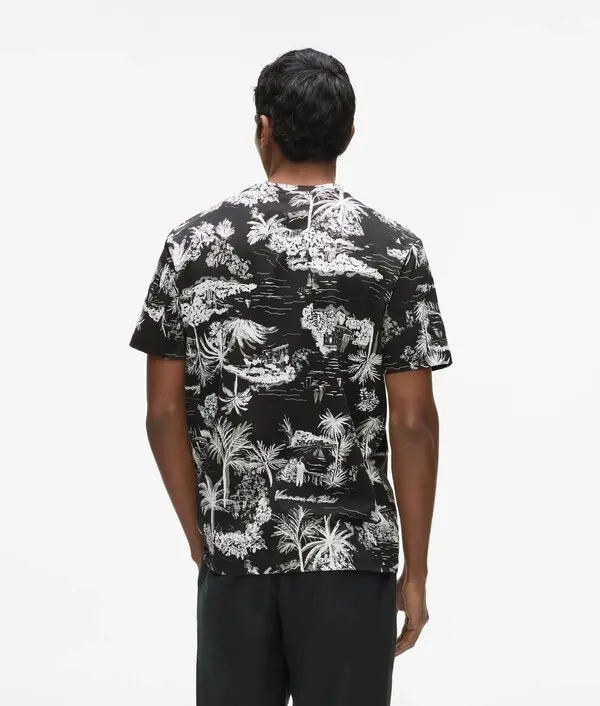 Karl Lagerfeld Villa La Vigie Print T-shirt