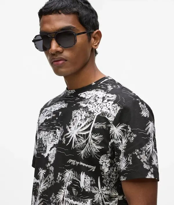 Karl Lagerfeld Villa La Vigie Print T-shirt