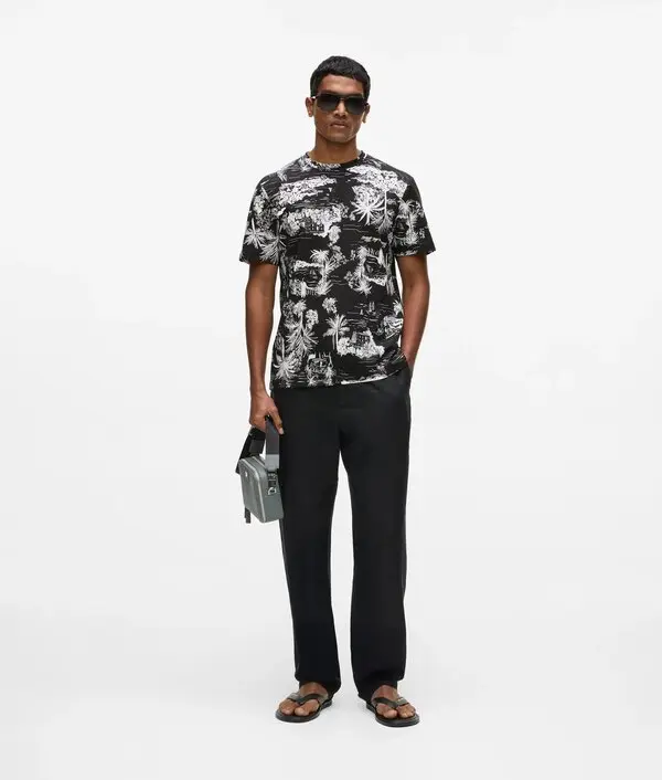 Karl Lagerfeld Villa La Vigie Print T-shirt
