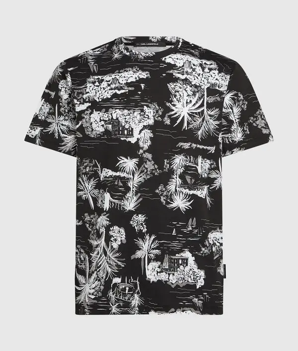 Karl Lagerfeld Villa La Vigie Print T-shirt