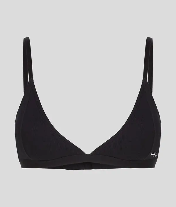 Karl Lagerfeld Ikon Ribbed Padded Bralette