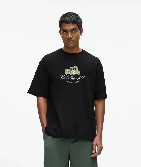 Karl Lagerfeld Villa La Vigie T-shirt - Black