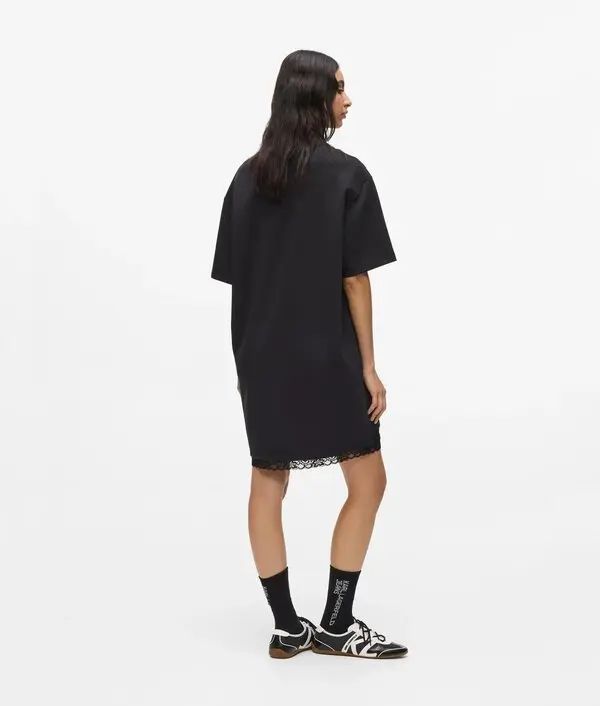 KL JEANS Jeans Lace Hem Relaxed T-shirt Dress