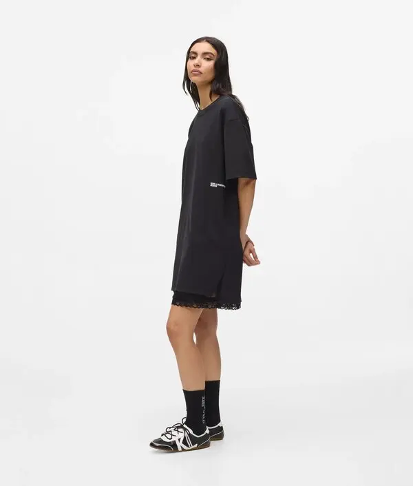 KL JEANS Jeans Lace Hem Relaxed T-shirt Dress