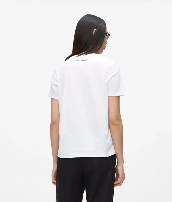 Karl Lagerfeld From Paris With Love" T-shirt - White