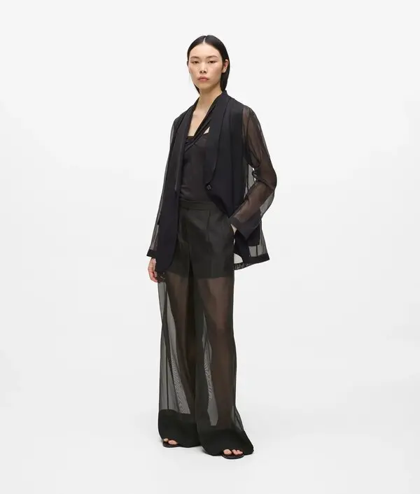 Karl Lagerfeld Organza Wide-leg Pants